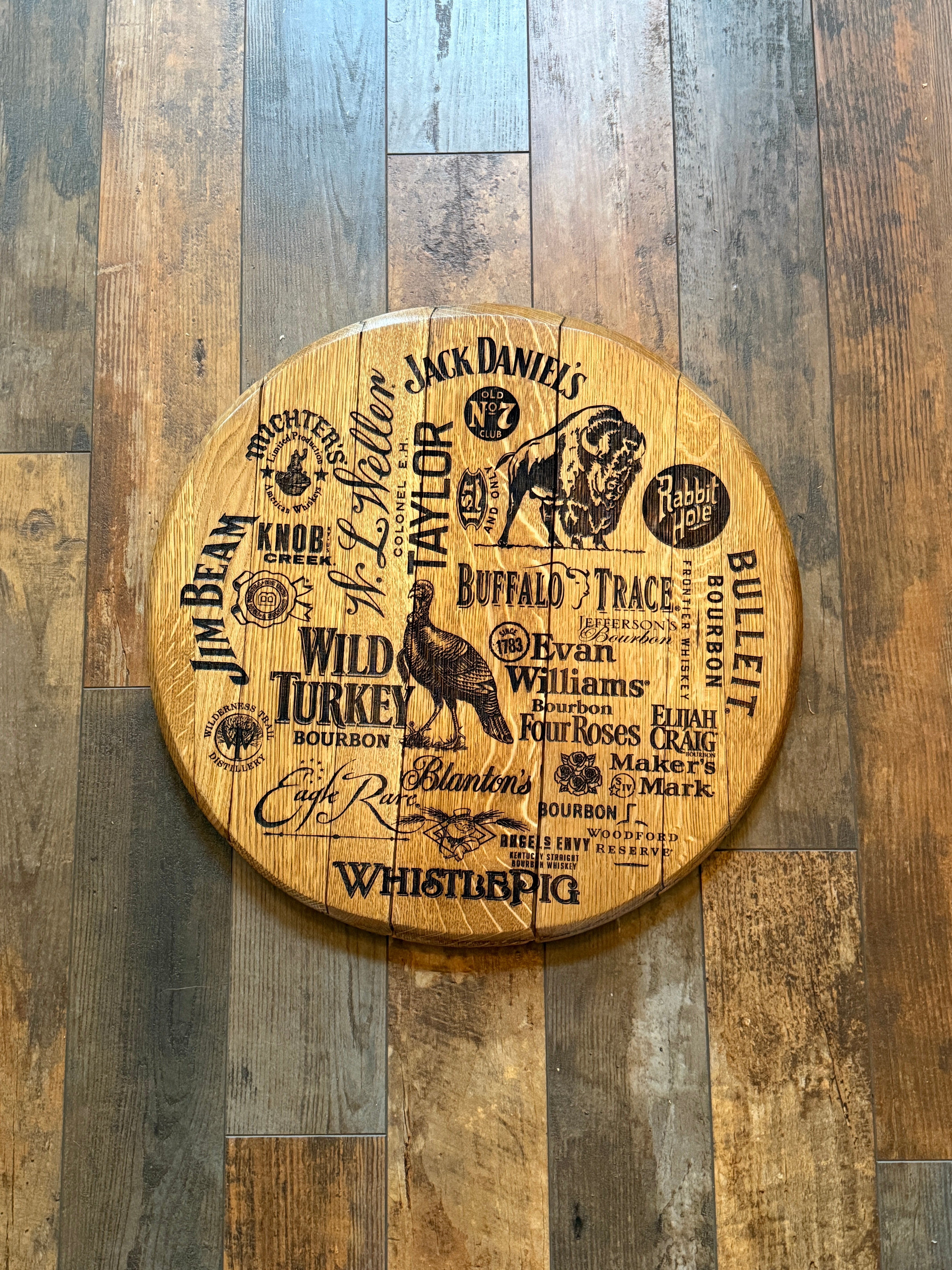 Custom Barrel Lids & Signs | Whiskey Wine & Design