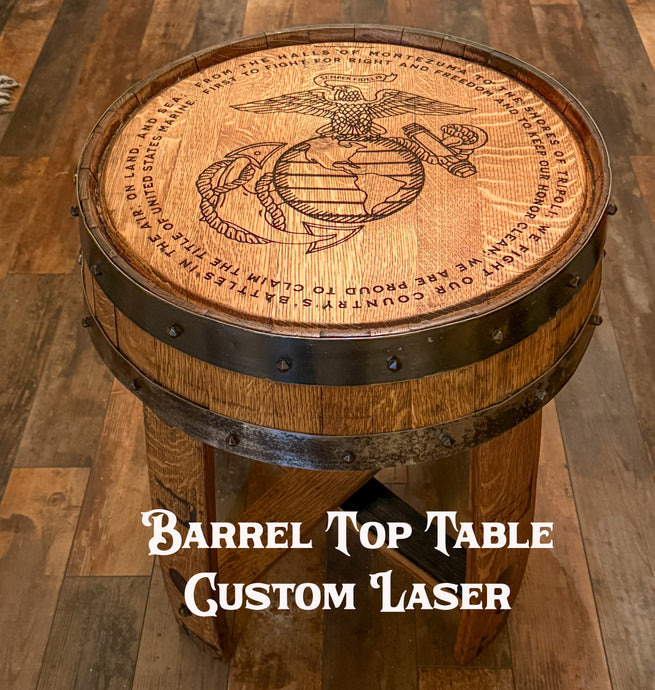 Bourbon Barrel Table | Handcrafted Whiskey Barrel Tables