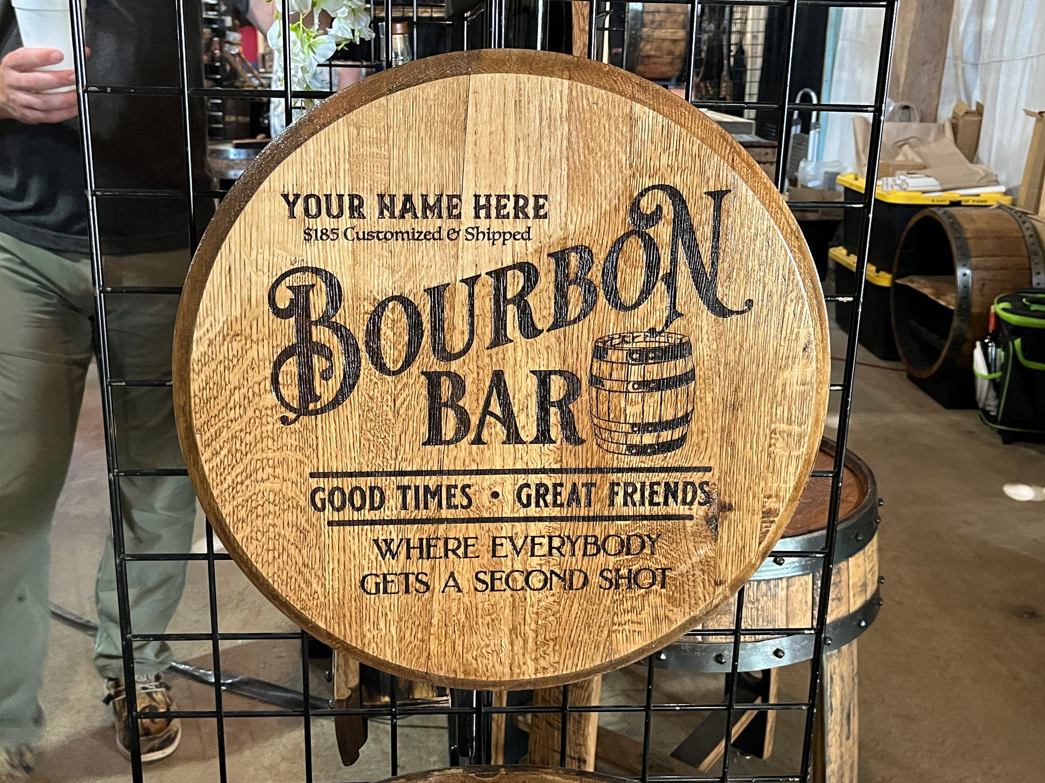 Whiskey Barrel Lids - Wall Hanging Art